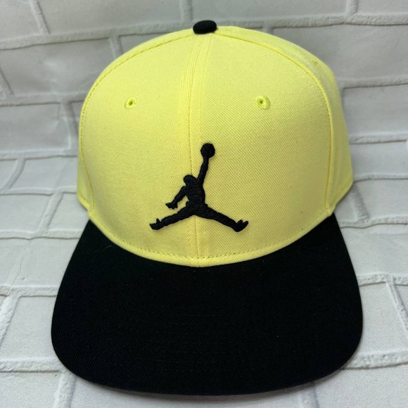 Jordan | Accessories | Air Jordan Jumpman Hat Snapback Cap Yellow Black ...